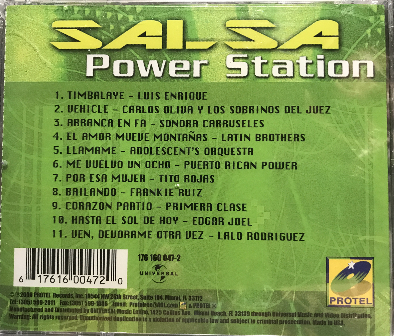 SALSA POWER Luis Enrique LALO RODRIGUEZ Tito Rojas FRANKIE RUIZ ...