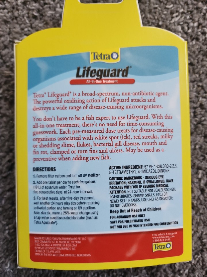 Tetra Lifeguard All-in-One-Treatment Tablet Fish Medication 32 tablets ...