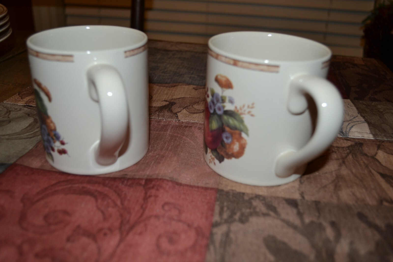Set of 2 Certified International Pamela Gladding WINDSOR Pattern Mugs ...