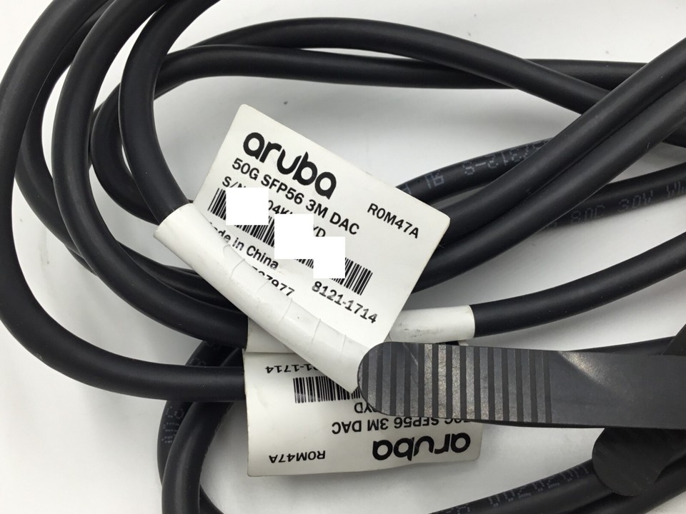 Aruba R0M47A HPE 50G SFP56 3m DAC Direct Attach Copper Cable ROM47A ...