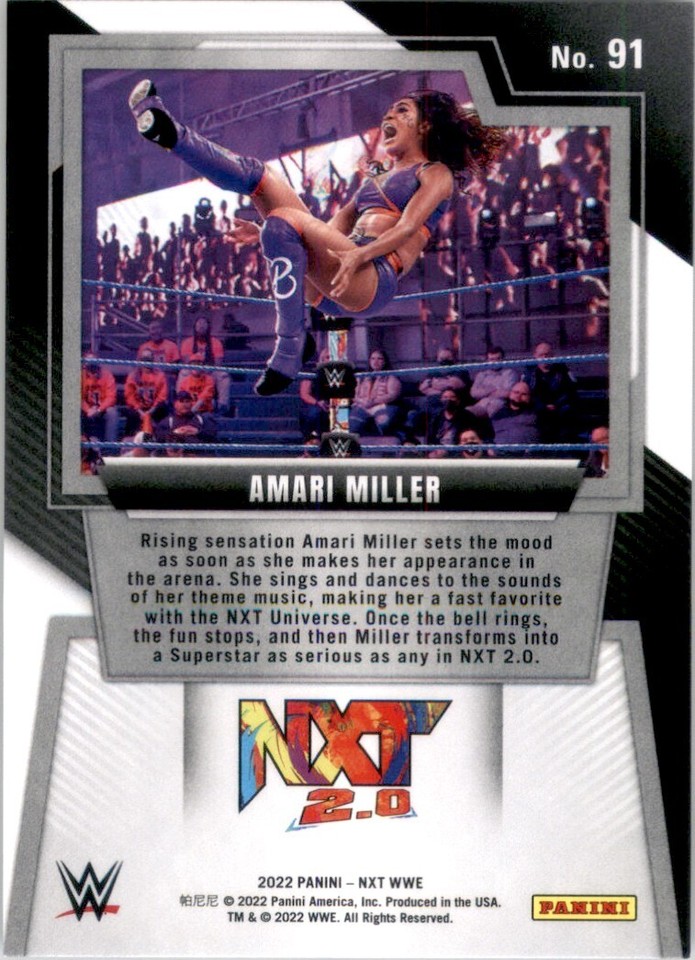 2022 Panini WWE NXT Amari Miller RC RC #91 181371 | eBay