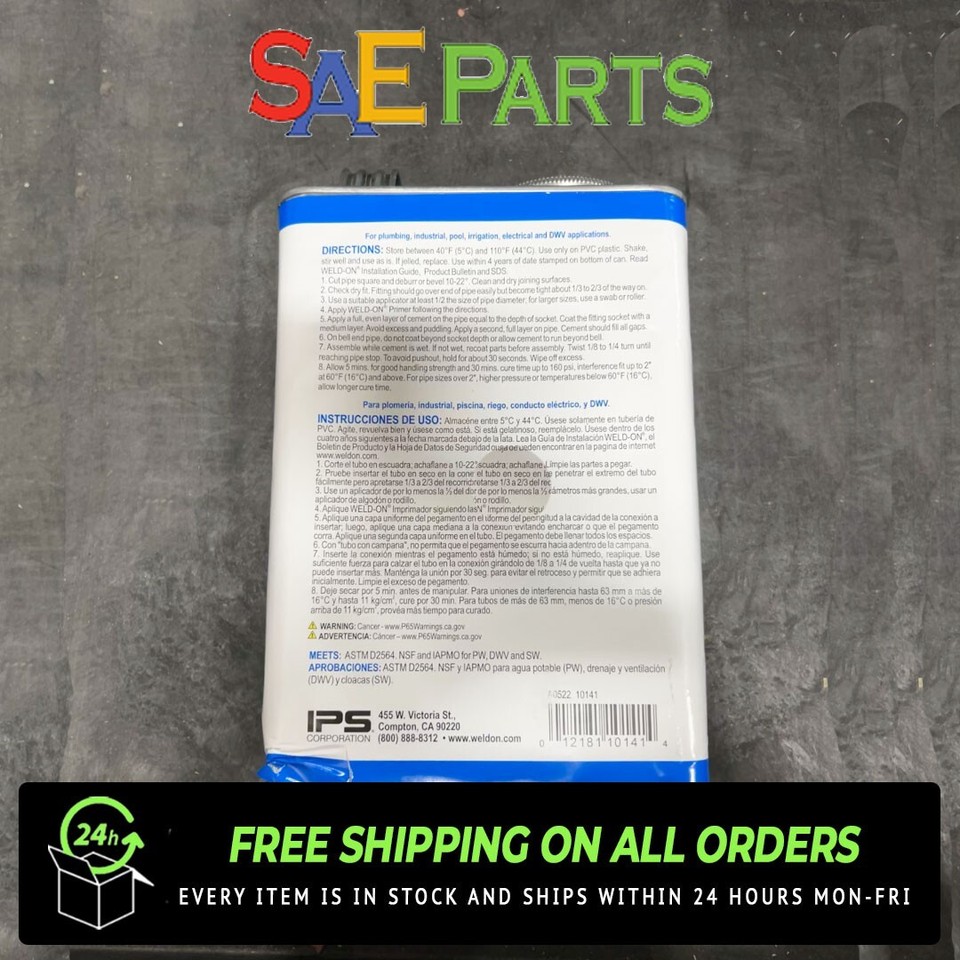 WELD-ON 717 PVC CEMENT (1 GALLON) | eBay