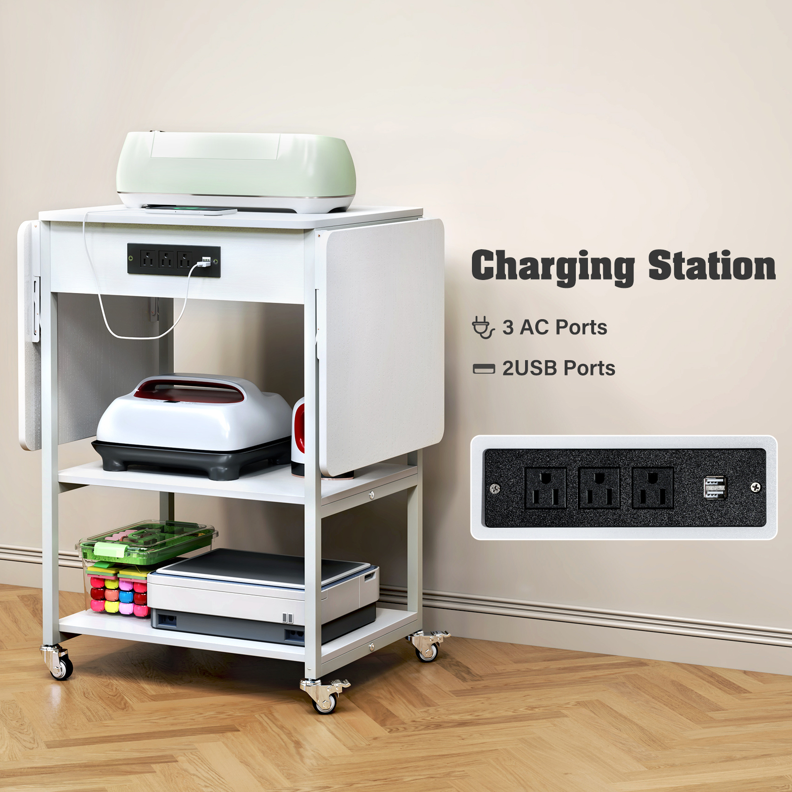 Foldable Heat Press Transfer Machine Table Stand Movable Heat Press ...