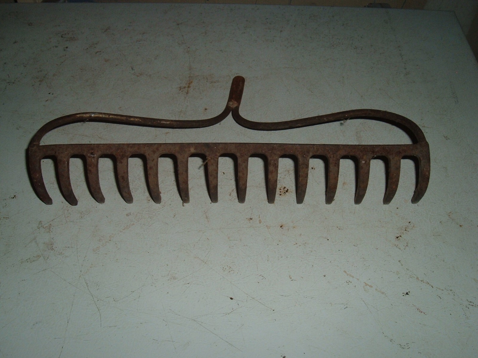 Vintage Garden Rake Head Wine Glass Rack Kitchen Antique Farm Home Tool ...