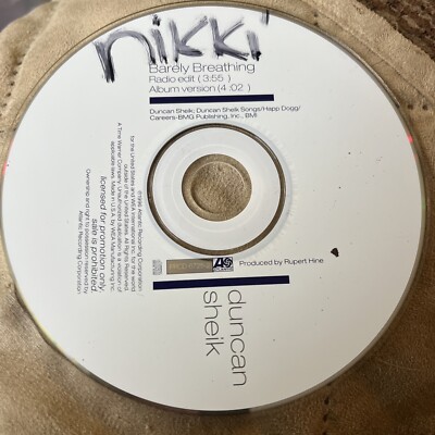 Duncan Sheik - Barely Breathing (CD Single) **DISC ONLY** | eBay