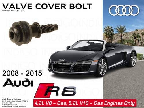 2008-2015 Audi R8 Genuine Factory OEM Valve Cover Bolt R8-06B-103-831-J ...