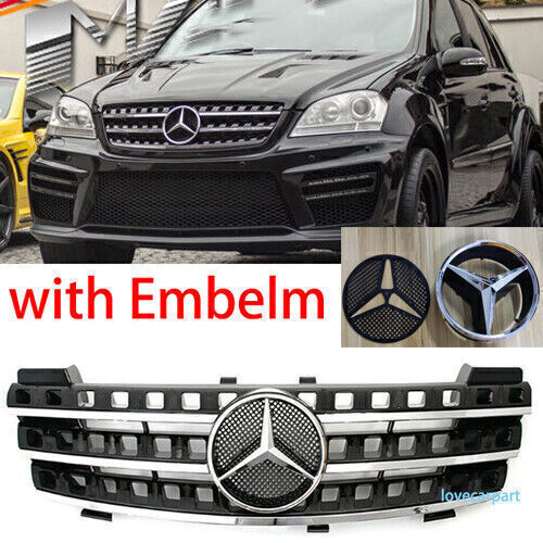 Grille For Mercedes Benz Grill ML Class W164 ML320 ML350 Bumper Grille ...