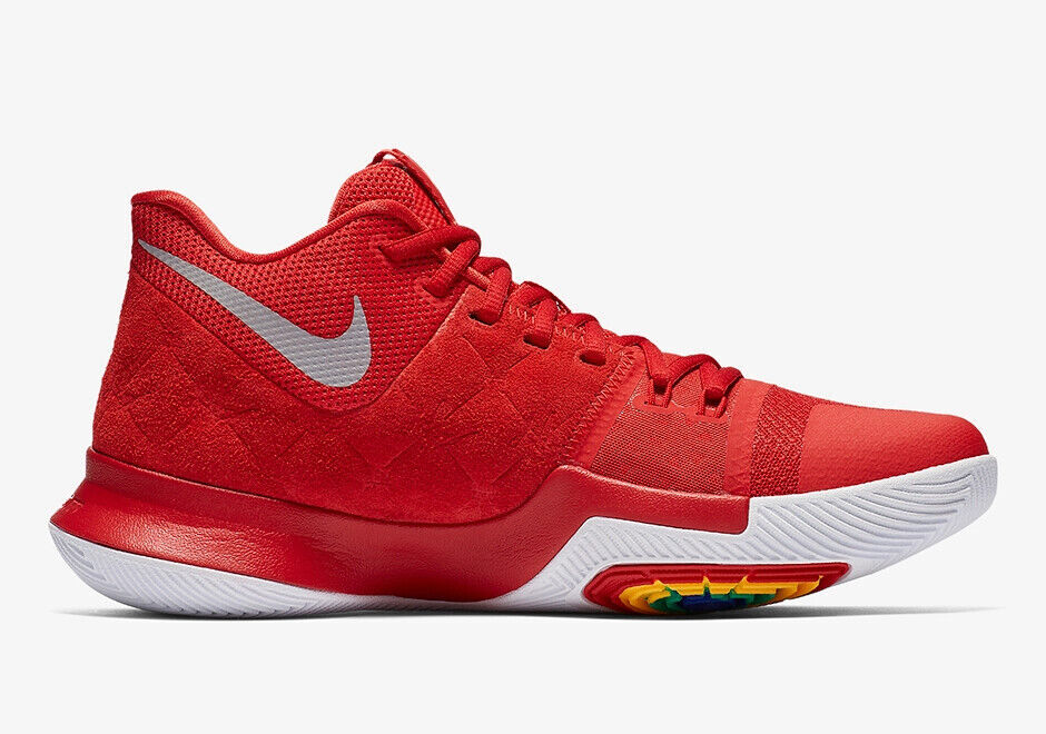 Size 6.5 (GS) - Nike Kyrie 3 Mid University Red for sale online | eBay
