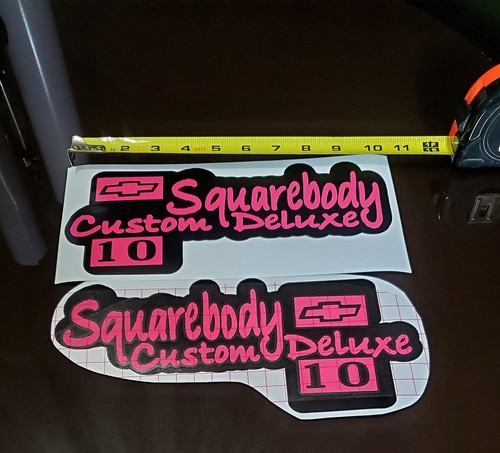 car and truck Universal decal sticker Fits C 10 Chevrolet square body ...