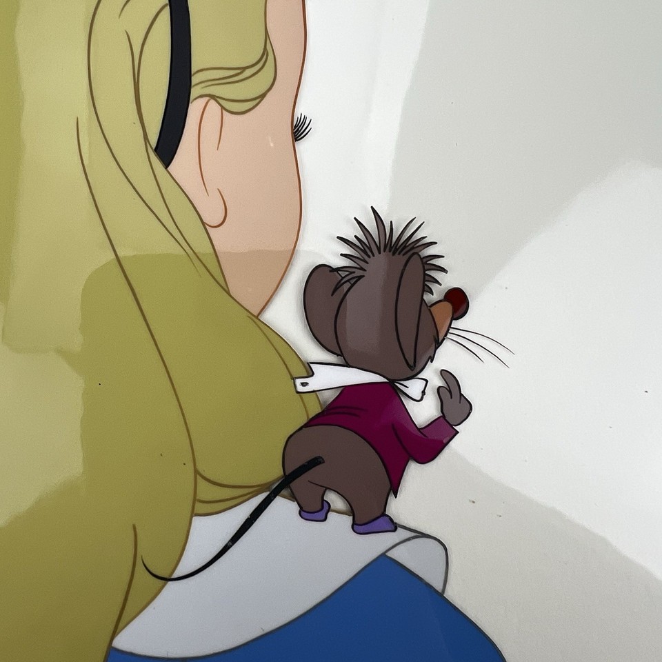 Disney - Alice In Wonderland 16 Field Animation Cel - Alice with Dormouse | eBay