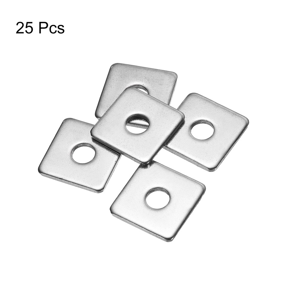 Square Washer, 25Pcs M6x20x20x2mm 304 Stainless Steel Square Plate ...