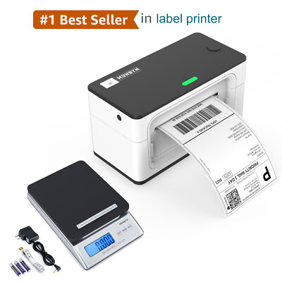 MUNBYN Thermal Shipping Label Printer +Postal Scale for UPS USPS FedEx ...
