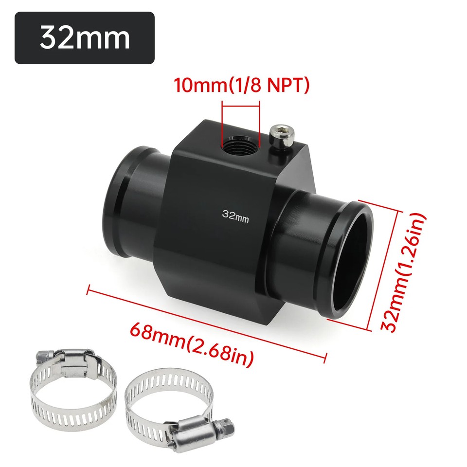 Car Water Temp Gauge Radiator Temperature Water Temp Joint Pipe Sensor ...