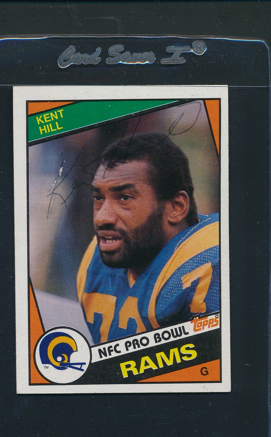1984 Topps #284 Kent Hill Rams Signed Auto *34630 | eBay