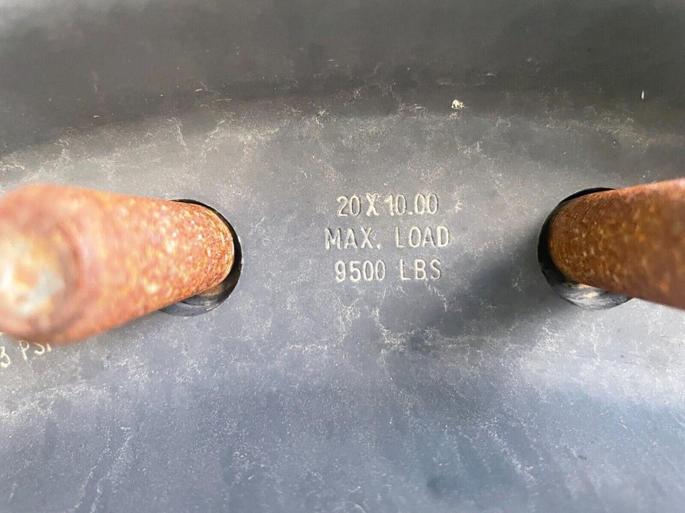 (ONE) Titan 20x10 Steel Military 5-Ton Wheel Rim 10 Lug 20 Bolt M923A2 ...