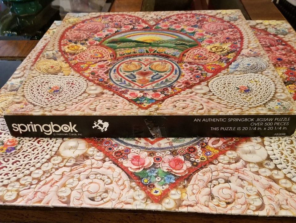 Springbok Love Is The Heart In Blossom 500+ pc 1970 Puzzle Mosaic ...