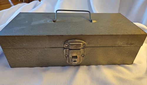 VTG USA Excelsior Stamford Conn. Metal Box Craft, Art Supplies Tools ...