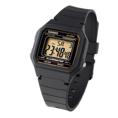 CASIO Unisex Alarm Black Resin Digital Watch Original New W-217H-9AVER ...