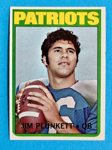 1972 Topps Jim Plunkett Rookie Card #65 Patriots | eBay