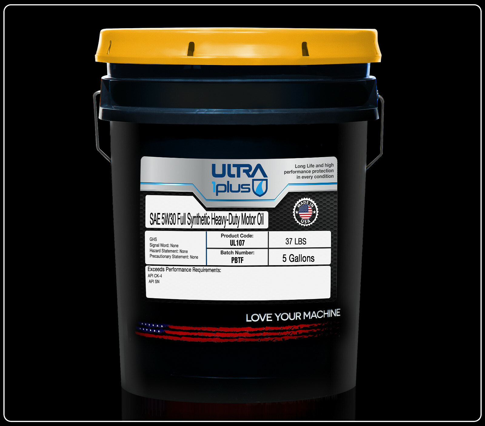 Ultra1Plus 5W-30 Full Synthetic Heavy Duty Motor Oil API CK-4/SN (5 Gal ...