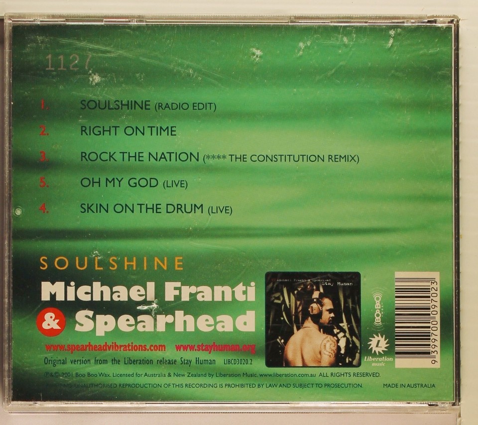 Michael Franti & Spearhead - Soulshine CD | eBay