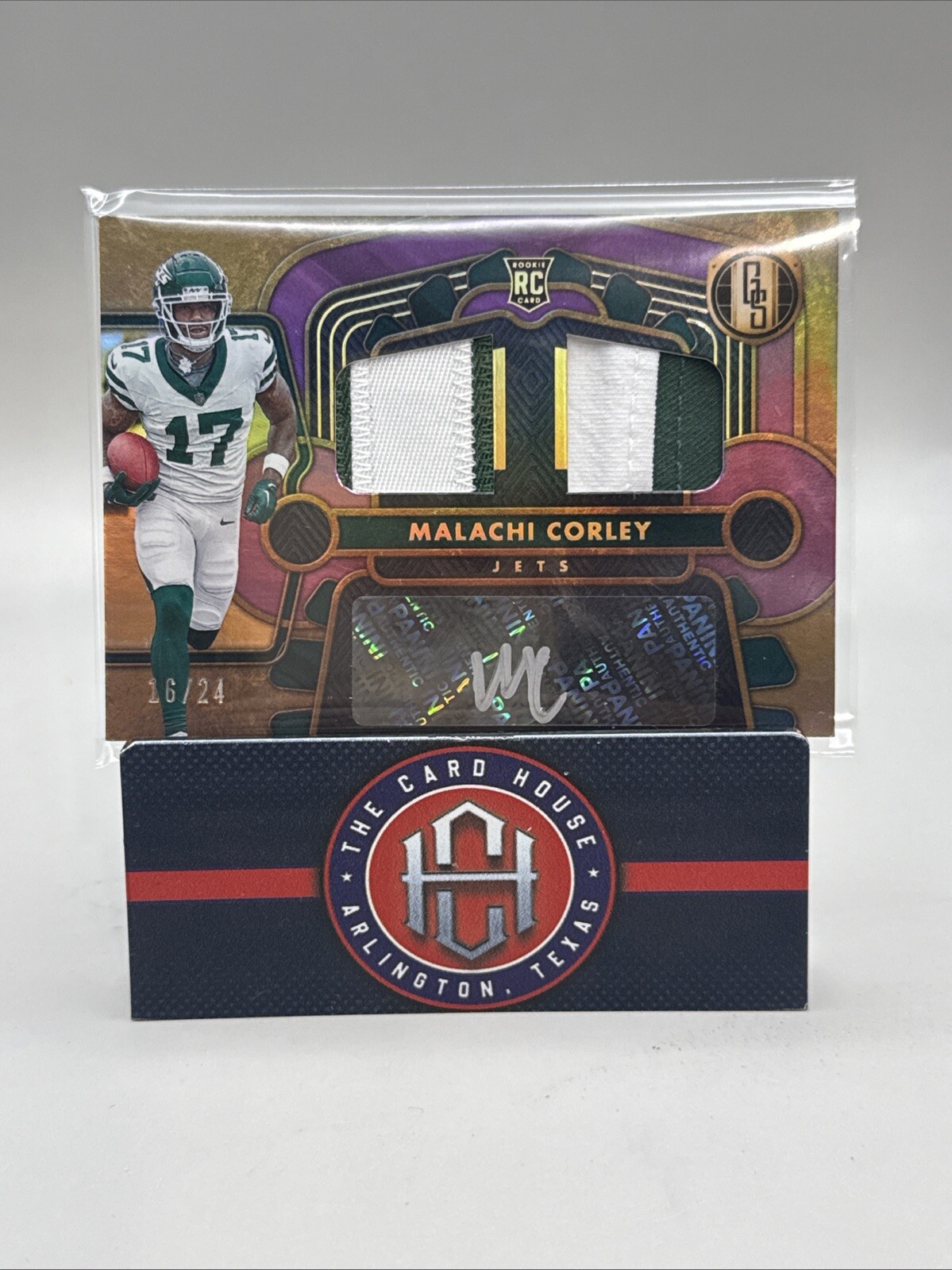 2024 Gold Standard Malachi Corley Rose Gold Dual Patch Auto /24 NY Jets ...