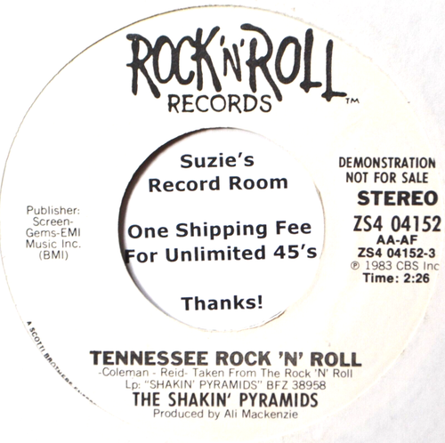 Shakin' Pyramids Tennessee Rock N Roll DJ NM 45 7" Vinyl Oldies Country ...