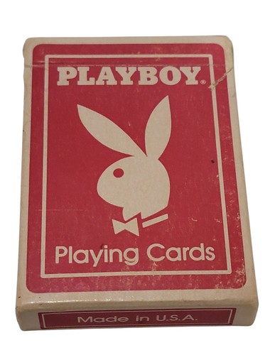 Vintage PLAYBOY BUNNY Playing Cards Deck RED ~ AK 7206 ~ Complete ...