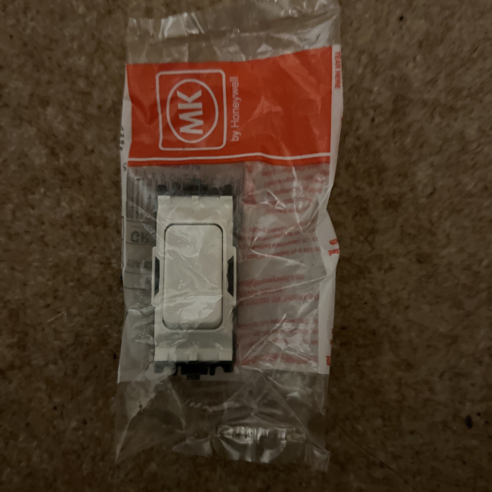 MK K4885 Whi White 10 Amp SP 2 Way Push Grid Module Switch #26l55 for ...