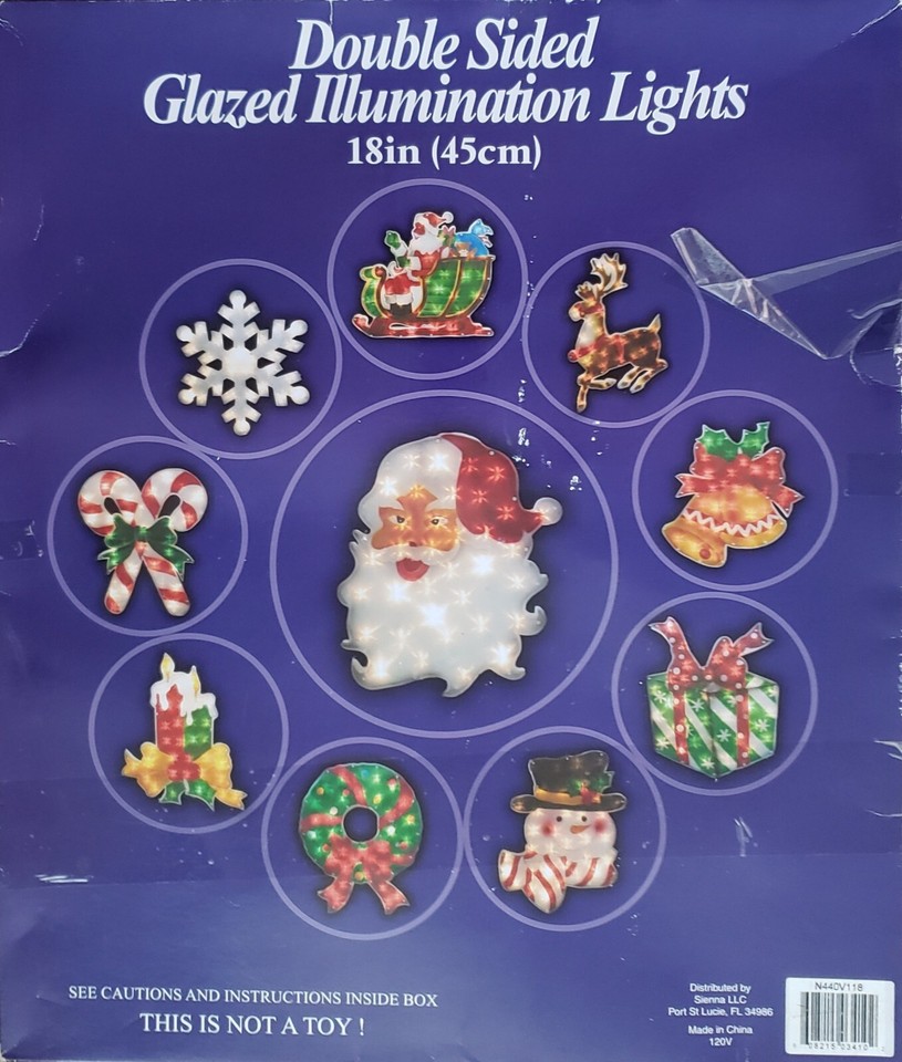 Indoor outdoor Double Sided Glazed Illumination Lights Candles 18In ...