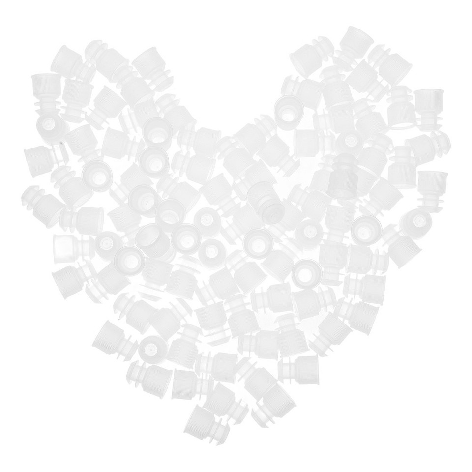 100 Pcs Glass Bottle Stopper Lab Stoppers Laboratory Test Tube Plastic ...