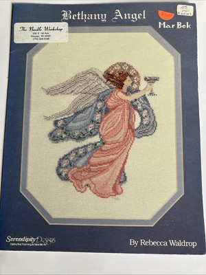 VTG Serendipity Designs Bethany Angel MarBek Cross Stitch Leaflet ...