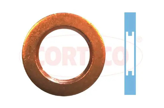 Injector washer Copper Blister Pack 49430664 CORTECO for AUDI VW SKODA ...