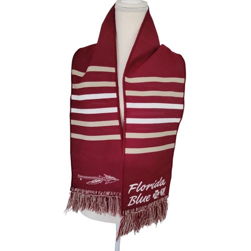 Florida State University FSU Knit Scarf Red Gold White College Scarf 52 ...
