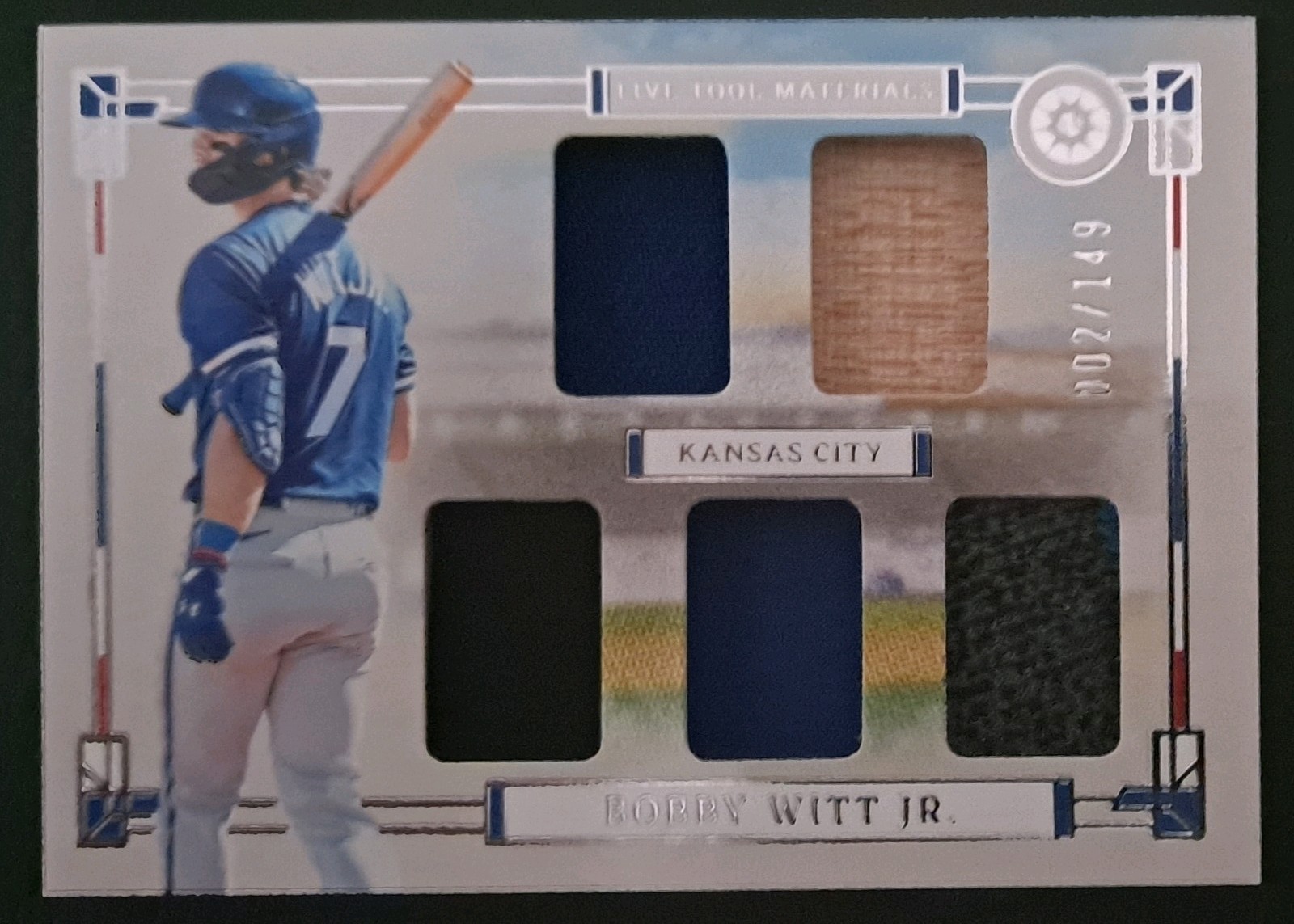 Sn 2/149 2024 Boys of Summer - Five Tool Player Materials Bobby Witt Jr ...