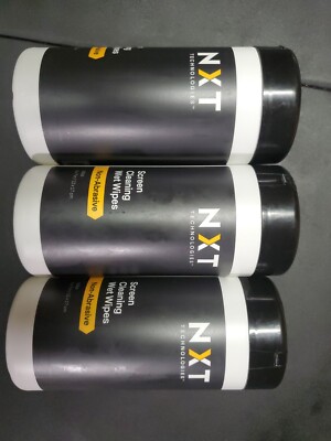 NXT Technologies Screen Cleaning Wet Wipes 100/Tub NX16982 3 Packs | eBay