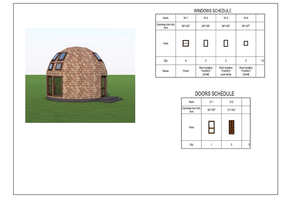 MOON HOUSE 20’ DIAM DOME FRAMING KIT PREFAB WOOD PRE-CUT DIY HOME FRAME ...