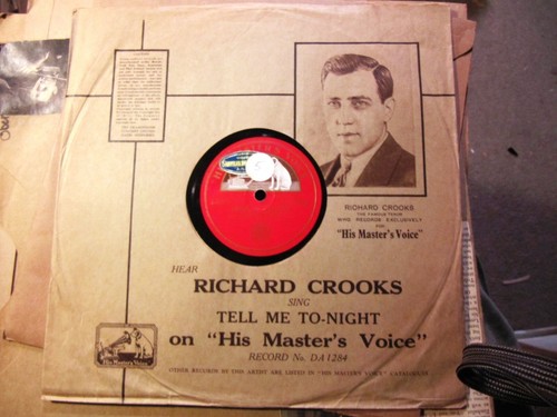 PICTURE Slv 1925 Unissued RICHARD CROOKS Ten ARISE O SUN Garden of ...