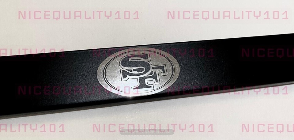 San Francisco 49ers Laser Engraved Etched Stainless Finished License ...