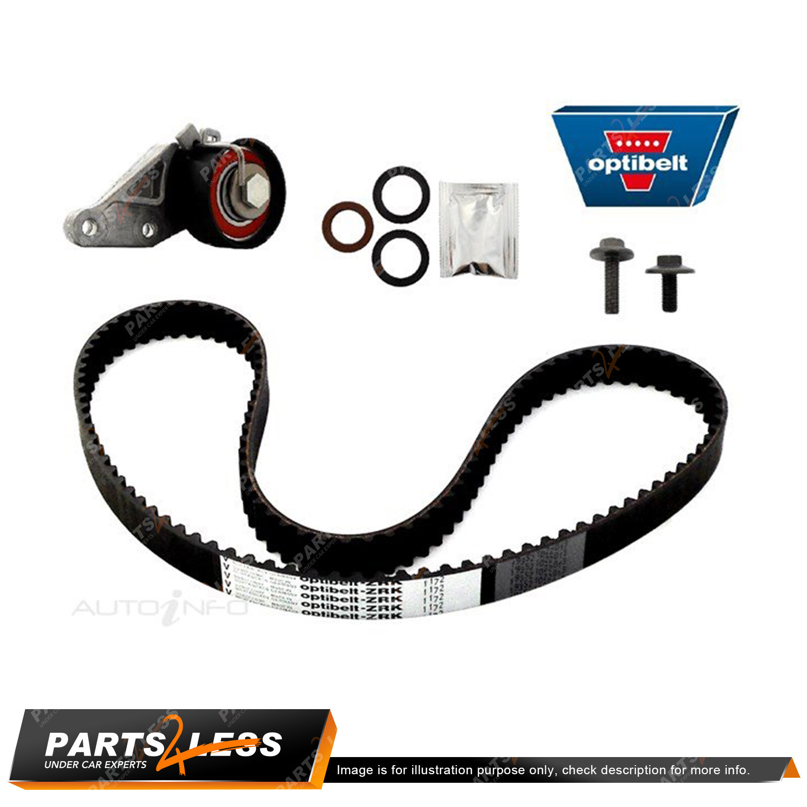 Optibelt Camshaft Timing Belt Kit - KT1297 Refer Gates TCK1086 Germany ...