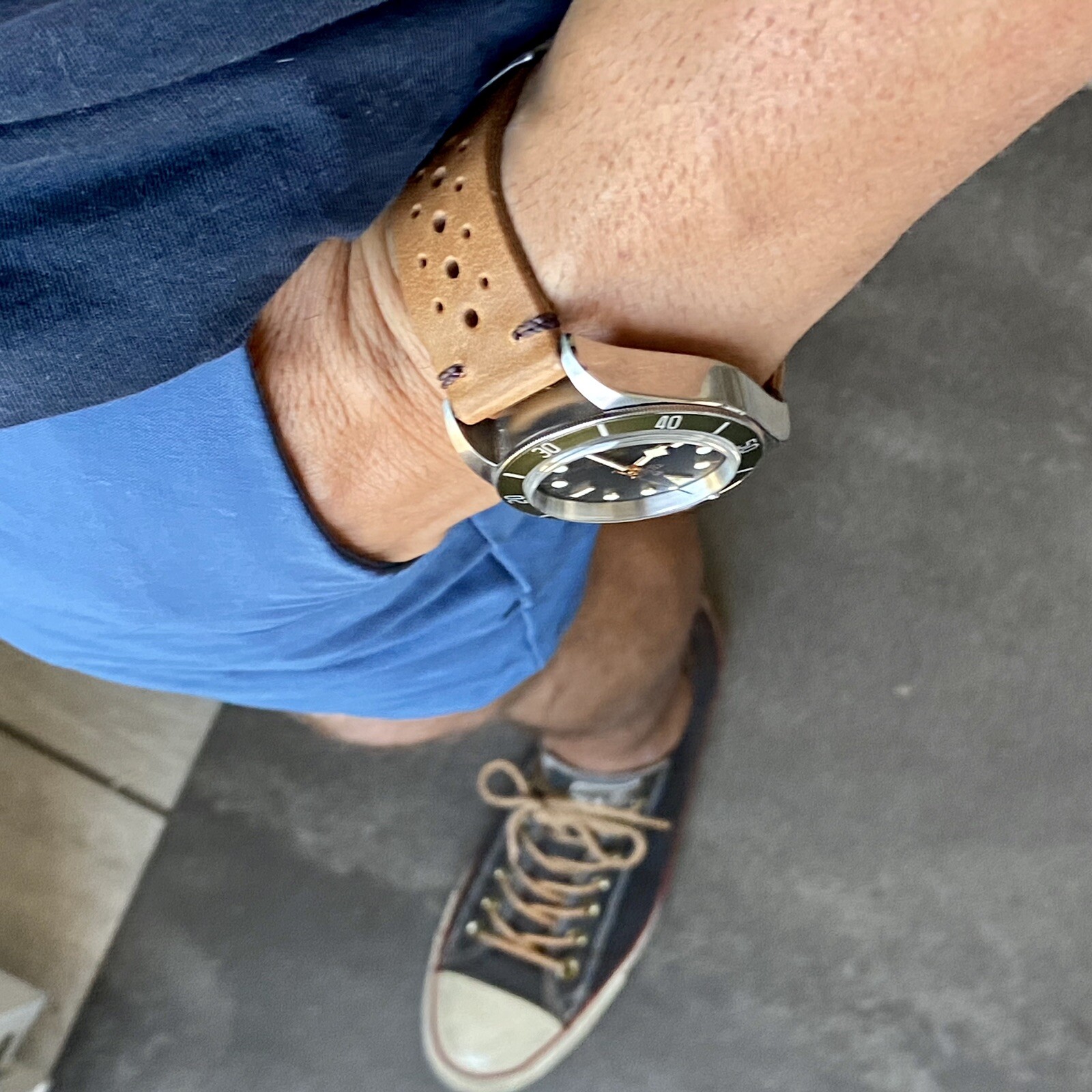 19mm BEIGE/TAN Vegetable Tanned Vintage Leather RALLY Watch Straps ...