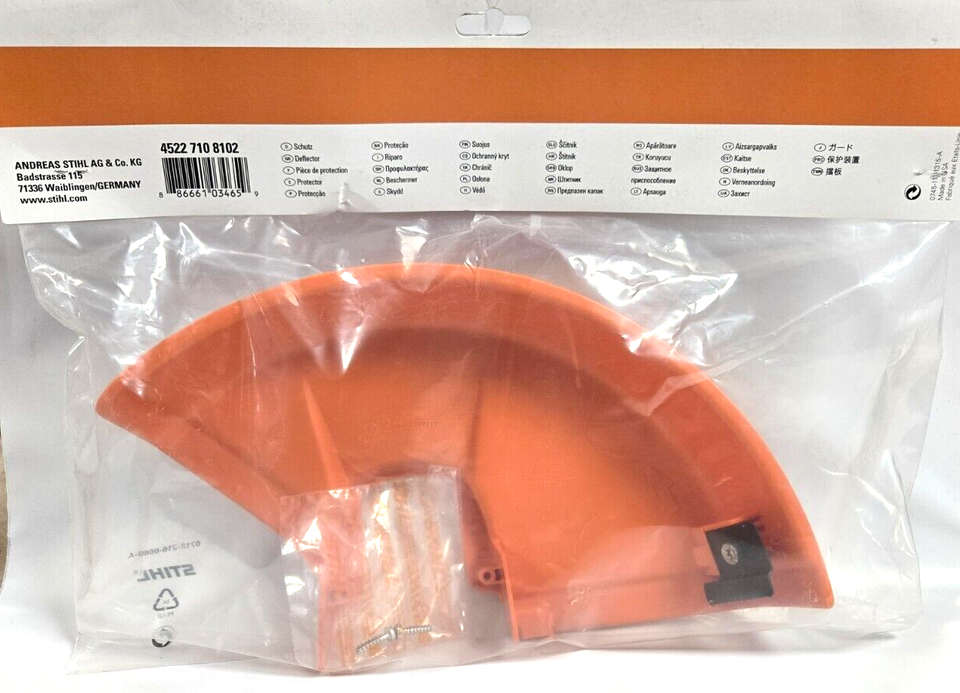 NOS STIHL String Trimmer Debris Shield Deflector Guard FSA57 FSE52 4522 ...