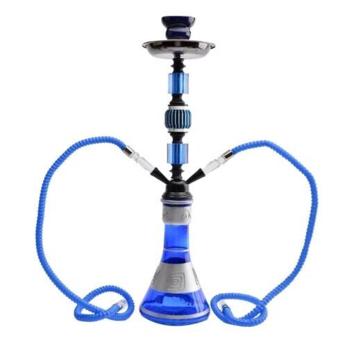 2 Hose Blue New Premium Shisha Hookah Handmade Traditional Collectible ...