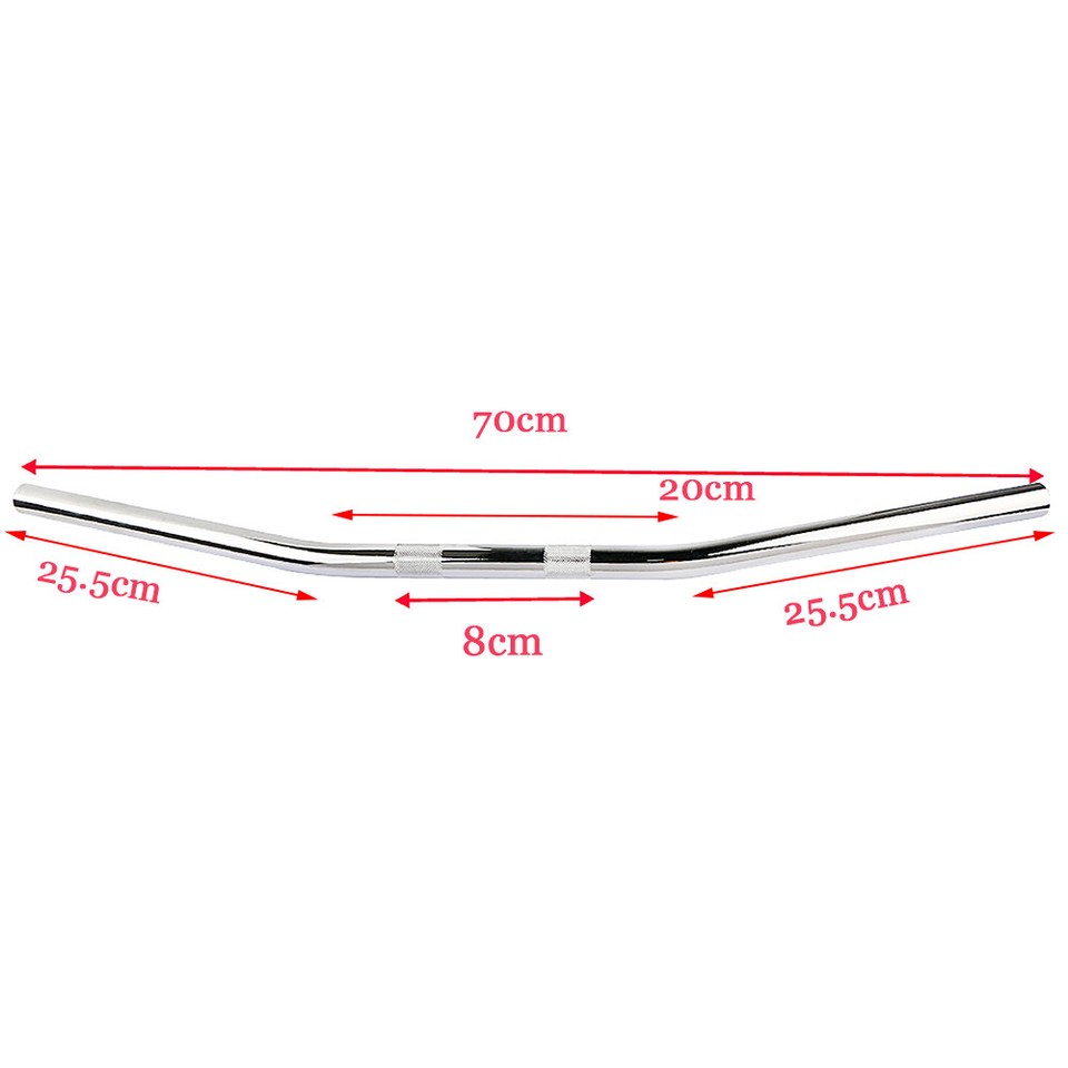 1" 7/8" Motorcycle Handlebar Flat Type Drag Bars For Chopper Bobber ...