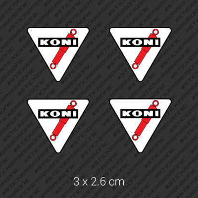 4x Koni Shock Absorbers classic sport restoration sticker decal vinyl ...