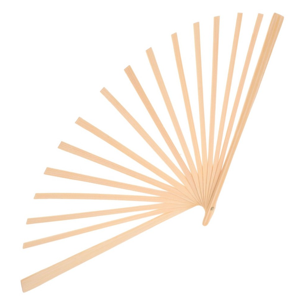 Japanese Style DIY Bamboo Fan Frame Folding Fan Making Material ...