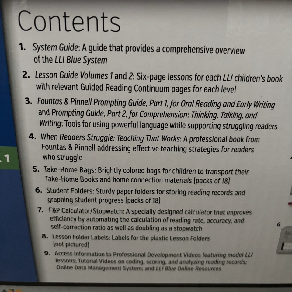 FOUNTAS & PINNELL Blue READ Leveled Literacy Intervention LLI 2nd Ed ...