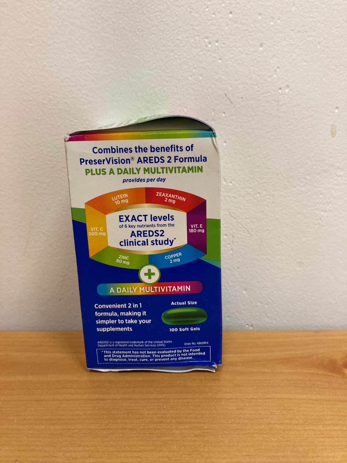 PreserVision AREDS 2 Plus Formula Multivitamin Softgels - 100 Count for ...