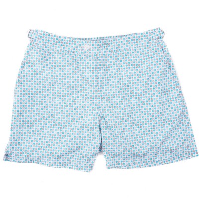 Fedeli 'Daniel' Blue and Gray Printed Swim Trunks Shorts M (31-32) NWT ...