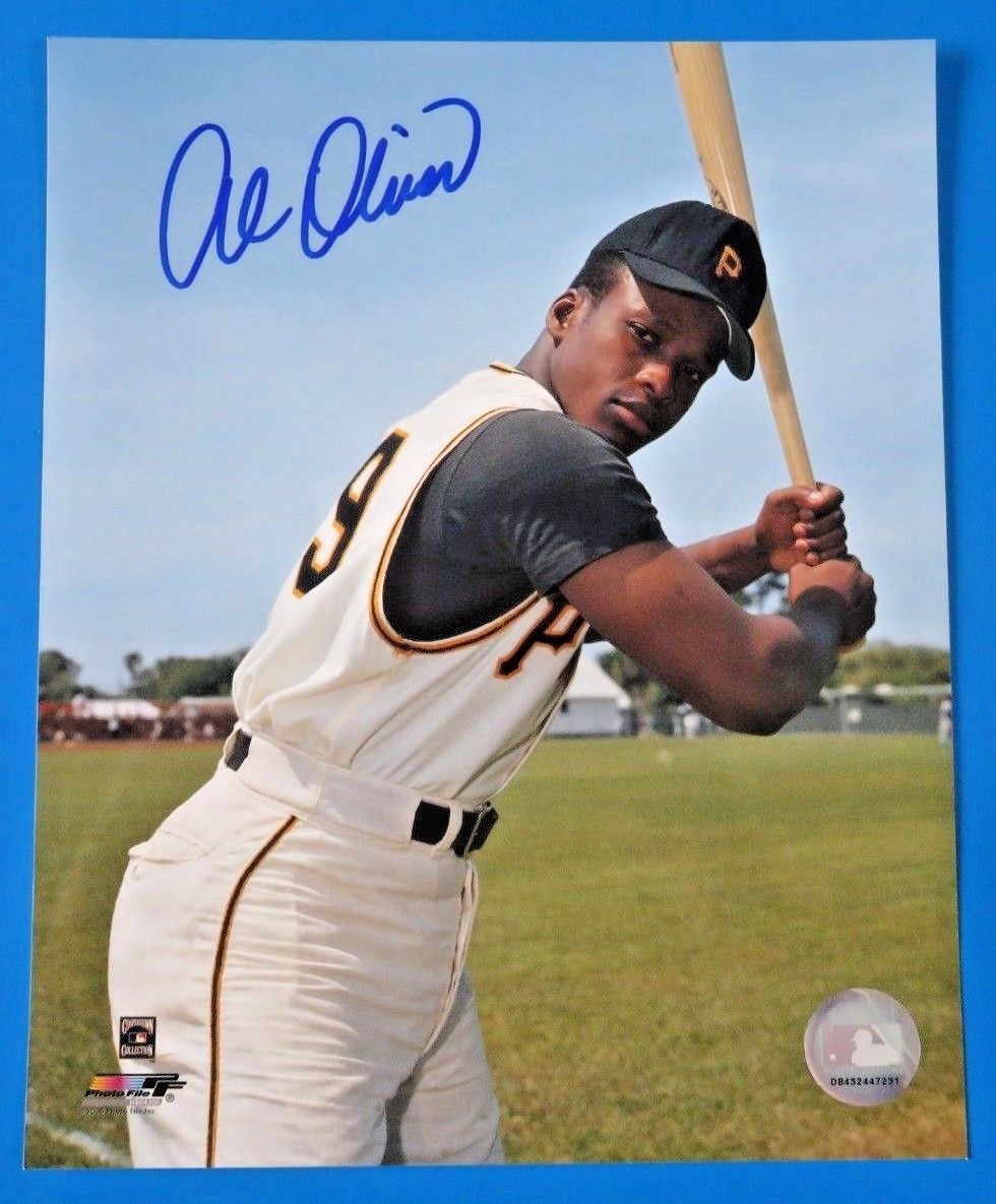 AL OLIVER SIGNED 8x10 PHOTO ~ PITTSBURGH PIRATES BASEBALL ~ 100% ...